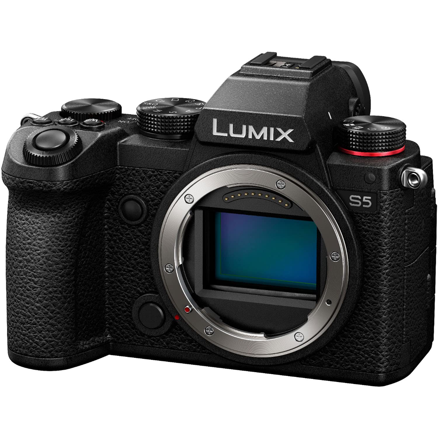 Panasonic LUMIX S5 4K Mirrorless Full Frame Interchangeable L-Mount Lens Camera Body DC-S5BODY Bundle with Deco Gear Microphone + LED + Photography Bag + Software Kit & Accessories