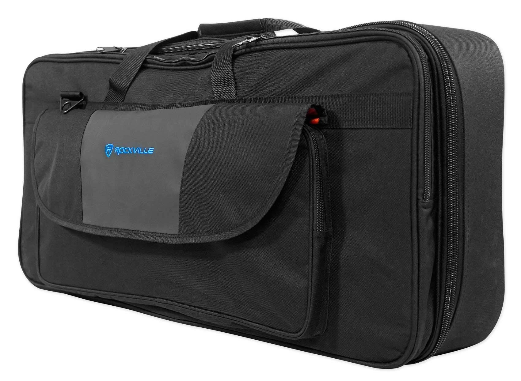 Rockville RDJB20 DJ Controller Bag Fits Mixdeck & Quad N4 NS6 DDJ-SX MC7000+More, Black