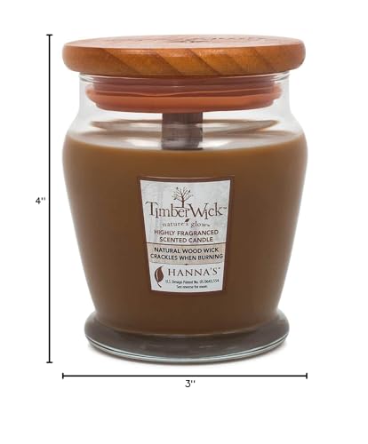 Hanna's Candles TimberWick Ember Glow Jar Candle