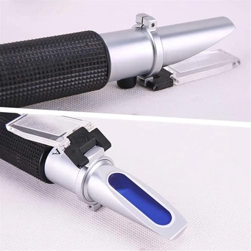 KYKYK Refractometer, Wine Refractometer Brewing Measuring Sugar Content in Original Grape Juice & Predicting Wine Alcohol Brix 0-40% Alcohol 0-25% for Fruit, Homebrewing, Juice, Vegetables