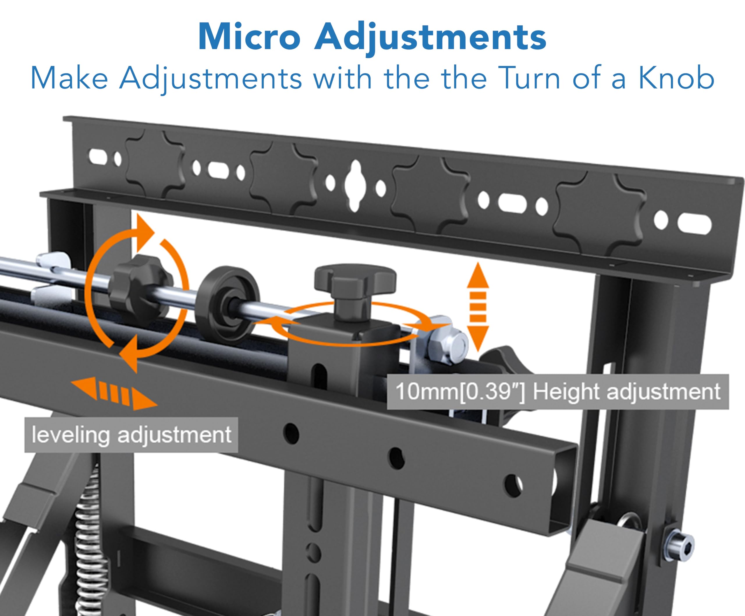 Mount-It! Video Wall Mount with Pop Out Function, Digital Signage TV Menu Board Mount for 32 to 70" TVs, Up to VESA 400x400, Commercial Grade 110 Lbs Capacity