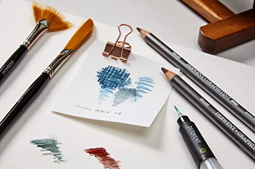 Derwent Graphitint Pencils Tin, Set of 24, Great for Holiday Gifts, Unique Blend of Graphite and Color, Watersoluble, Ideal for Mixed Media, Professional Quality (0700803)