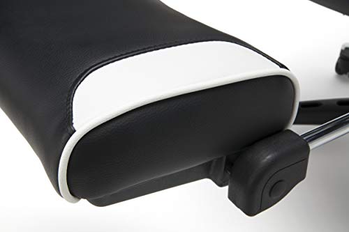 RESPAWN 110 Ergonomic Gaming Chair with Footrest Recliner - Racing Style High Back PC Computer Desk Office Chair - 360 Swivel, Adjustable Lumbar Support, Headrest Pillow, Padded Armrests - 2019 White