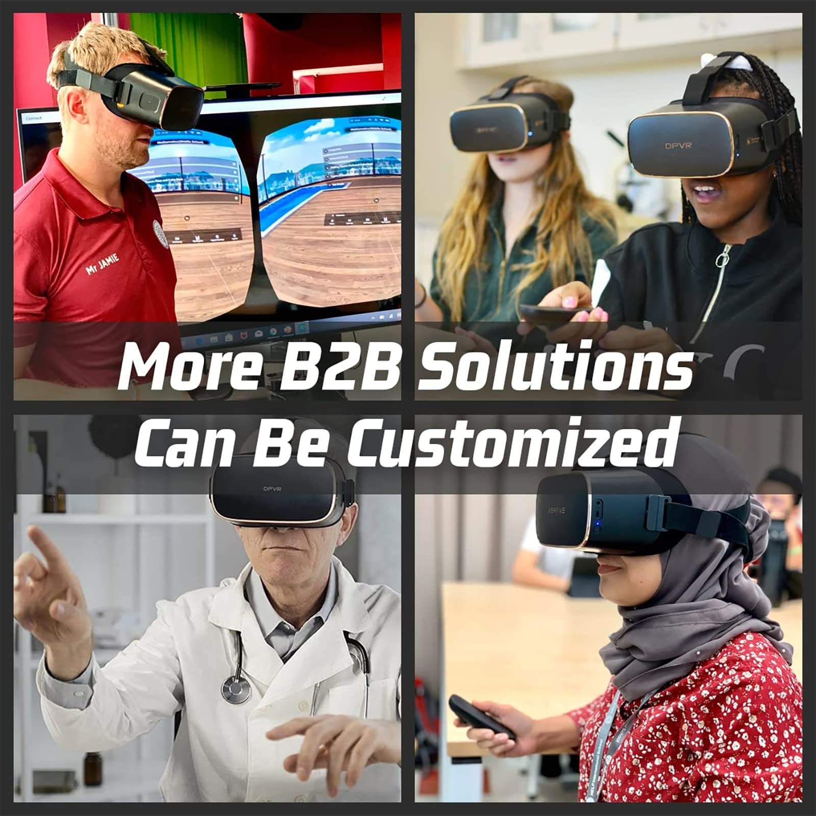 DPVR E3C VR Headset, VR Set for Business of Egg Seats Headset, VR Simulator Riders, VR Moto, Virtual Reality Headset Not for Personal User and VR Games