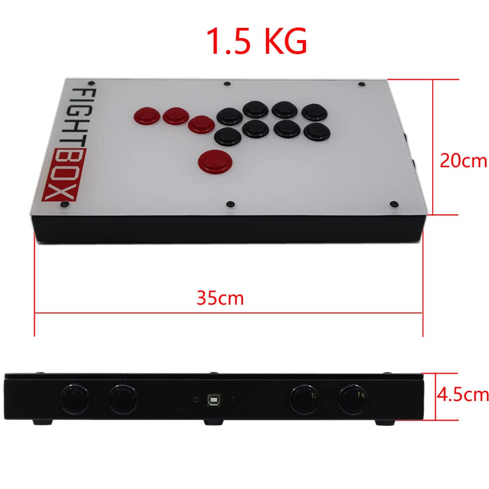 FightBox F1-PS5 All Buttons Leverless-Style Arcade Game Controller For PS5/PS4/PS3/PC Sanwa OBSF-24 30