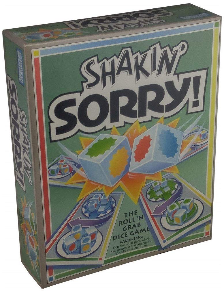 Parker Brothers Shakin Sorry Roll N Grab Dice Game