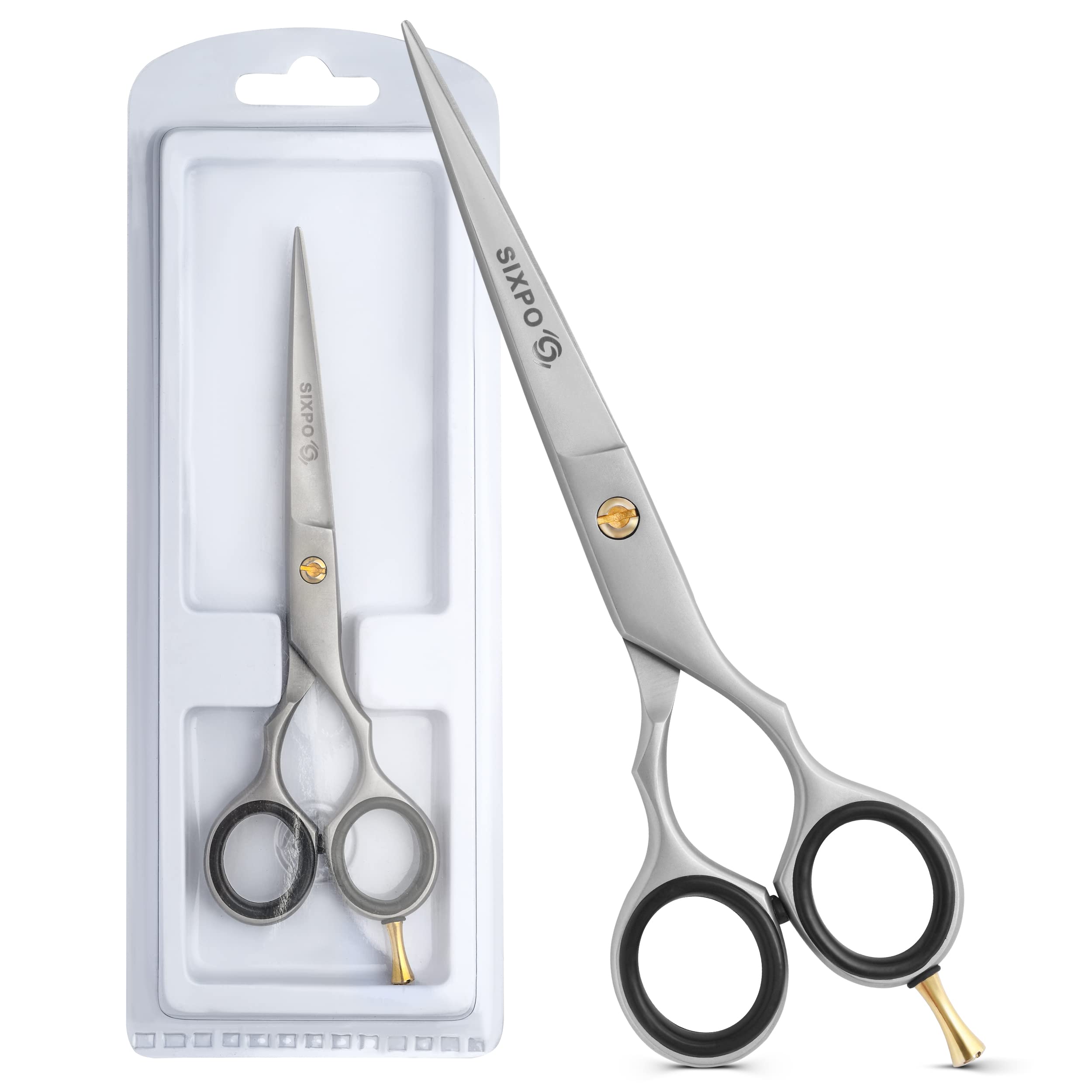 Hair Cutting Scissors Professional Barber Shears 6.5 Inch Sharp scissors Edge Hair Shears for Men and Women used as Hair Cutting Tools by SIXPO
