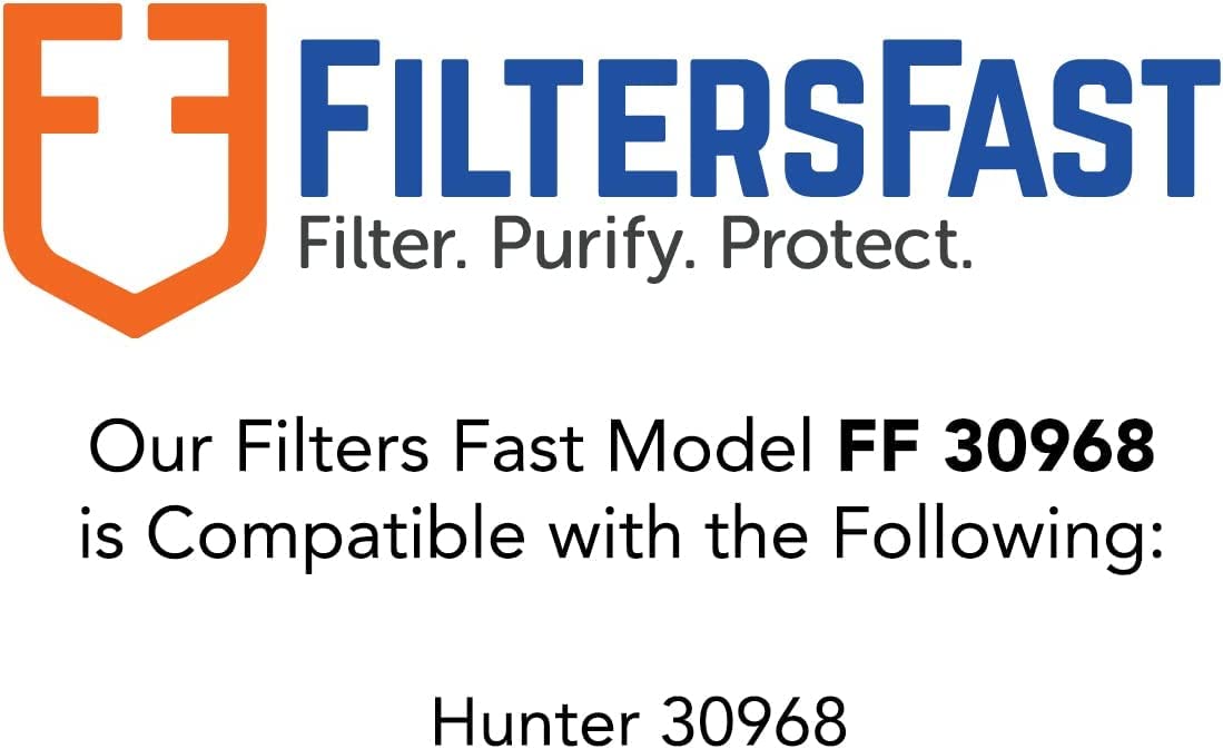 Filters Fast FF 30968 Compatible Replacement for Hunter 30968 Air Purifier Filter, Air Cleaner Pre-Filter 13.5x19.5x2.125 inch