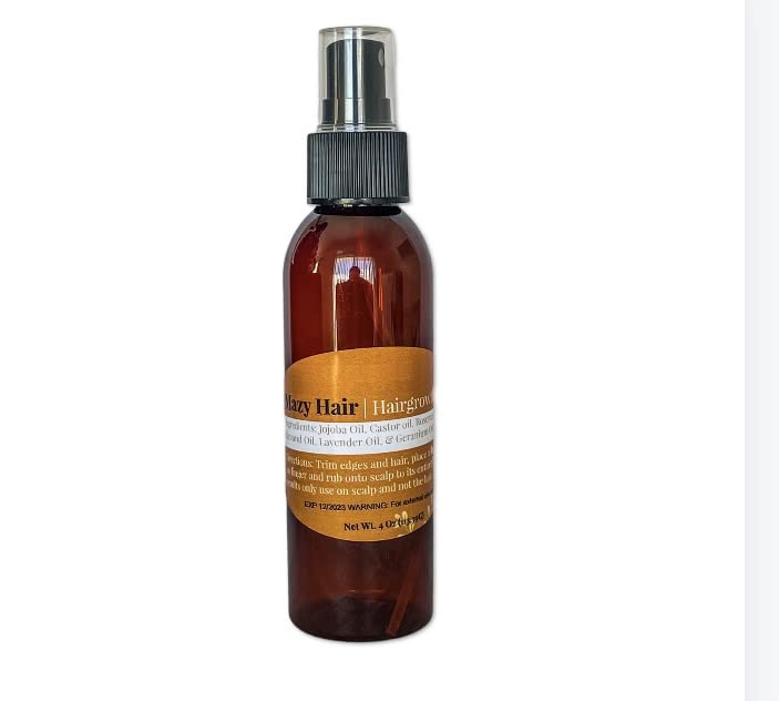 Hair Growth Oil for Alopecia thinning and balding hair (Vanilla, 4 oz)