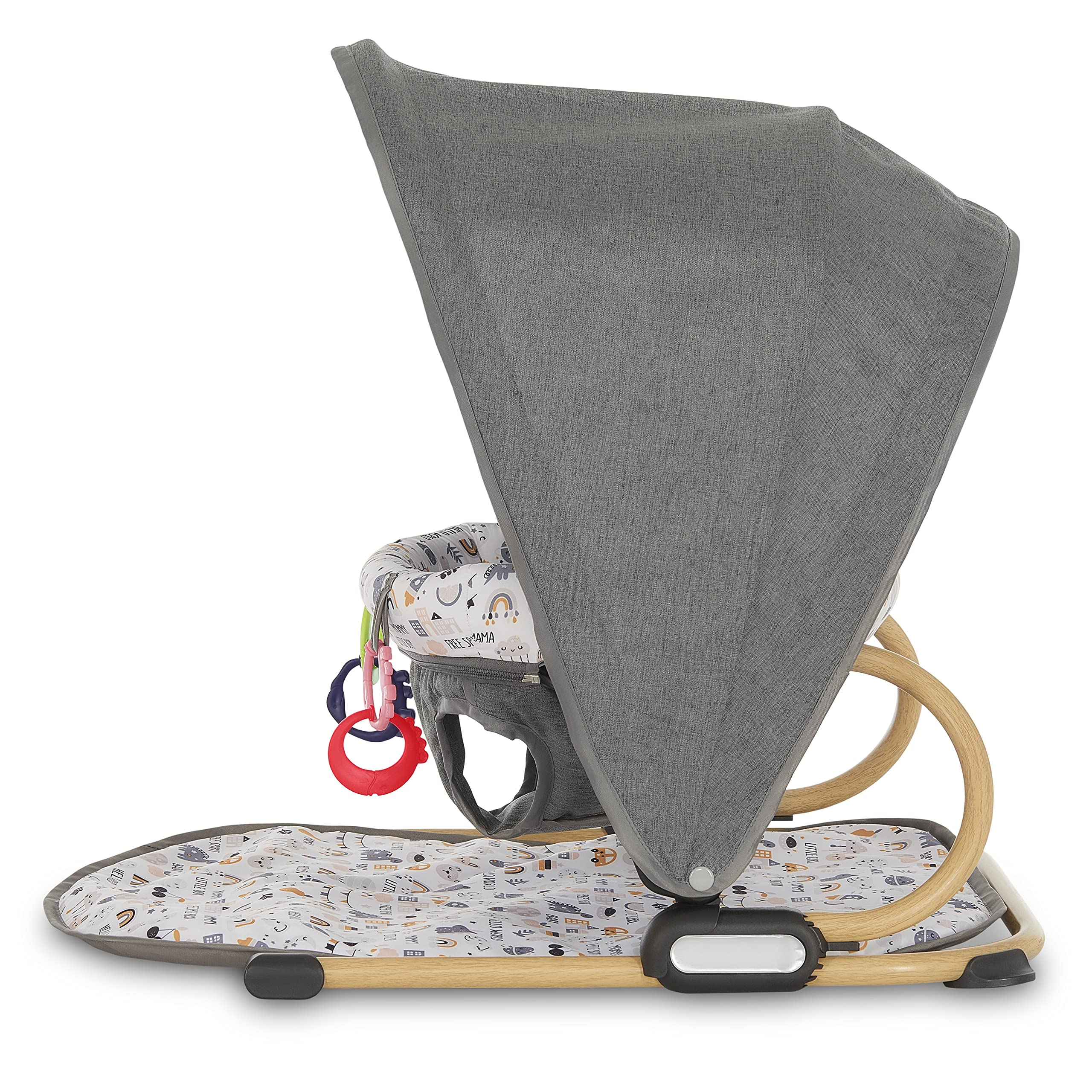Dream On Me Snug N' Play Floor Seat and Canopy, Hello World