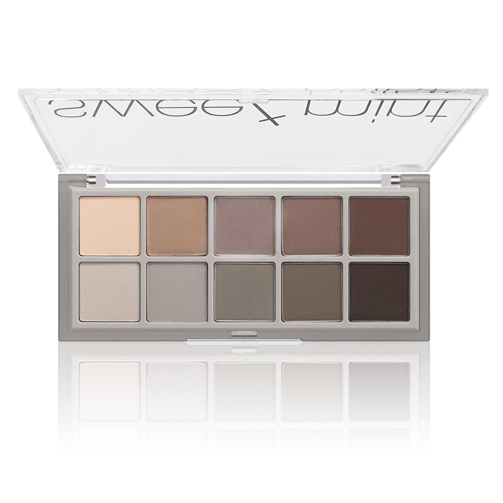 Go Ho 10 Colors Eyeshadow Palette,All Matte Nude Pink Eyeshadow Makeup,Highly Pigmented Smooth Warm Shades Eye Shadow,Waterproof Eyeshadow Makeup Palette,09 Matte Nude Powder
