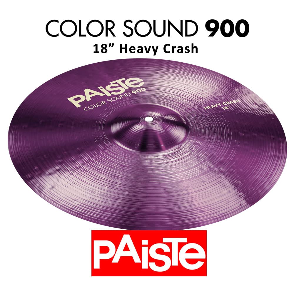 Paiste 18 Inches Color Sound 900 Purple Heavy Crash Cymbal