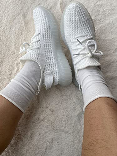 Doitall Summer Crew Socks for Women Cute Slouch Loafer Sock Cotton Mesh Socks Womens White Black Socks Size 5-7