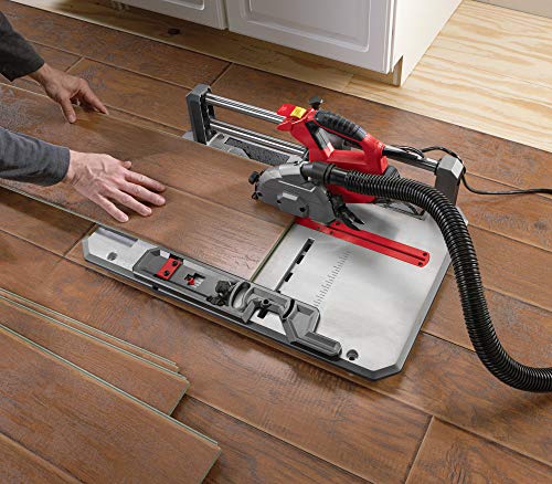 SKIL 3601-02 Flooring Saw with 36T Contractor Blade & Bullet Tools 711 Ergonomic Tapping Block, 3 x 7 x 3 inches, Black