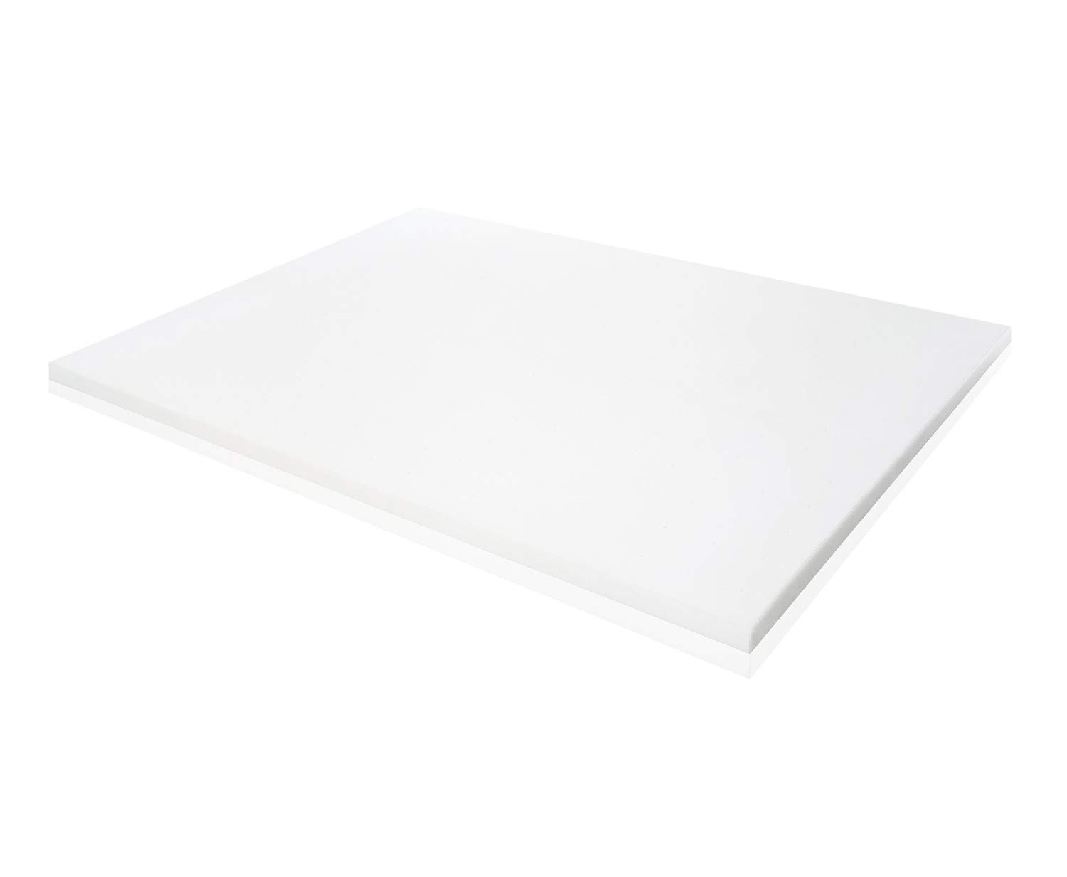 ISOLUS 2 Inch Ventilated Memory Foam Mattress Topper - 3 Year U.S. Warranty - Twin, White, IS20TT45MT