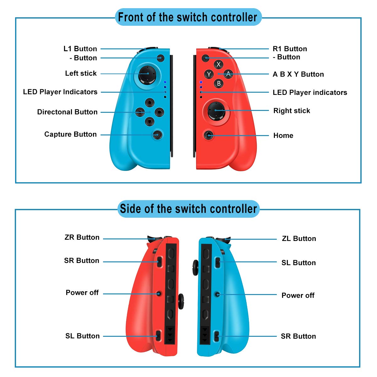 CHEREEKI Wireless Controller Switch Controllers