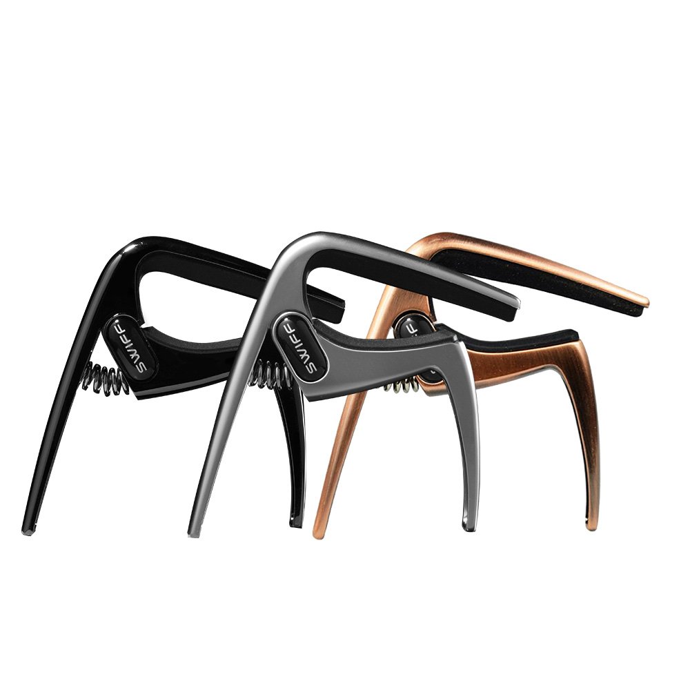 Swiff 6921502304271 Capo for Guitar, Black