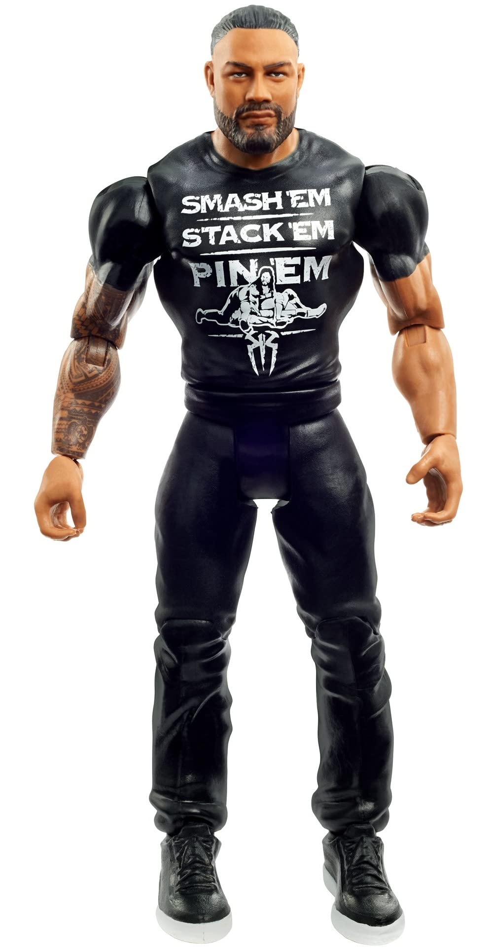 WWE Basic Roman Reigns Action Figure, Posable 6-inch Collectible for Ages 6 Years Old & Up