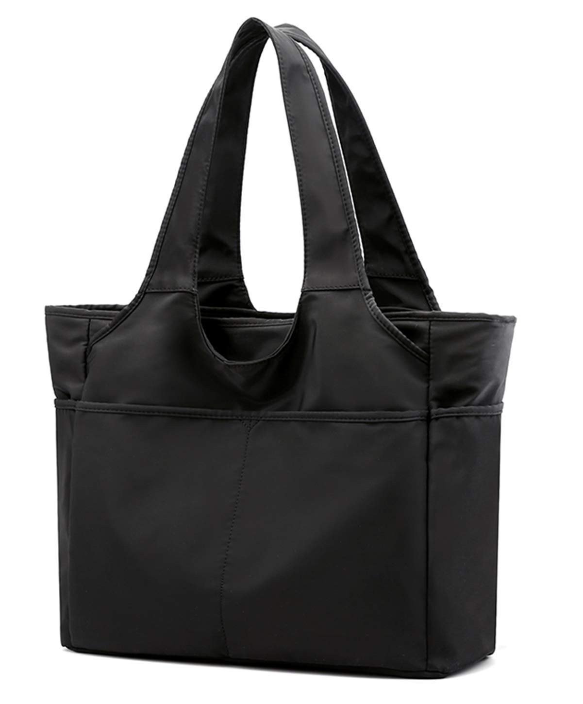 Wxnow Women Stylish Tote Bag Large Waterproof Travel Shoulder Handbag Beach Work Travel Gym Shopping Black