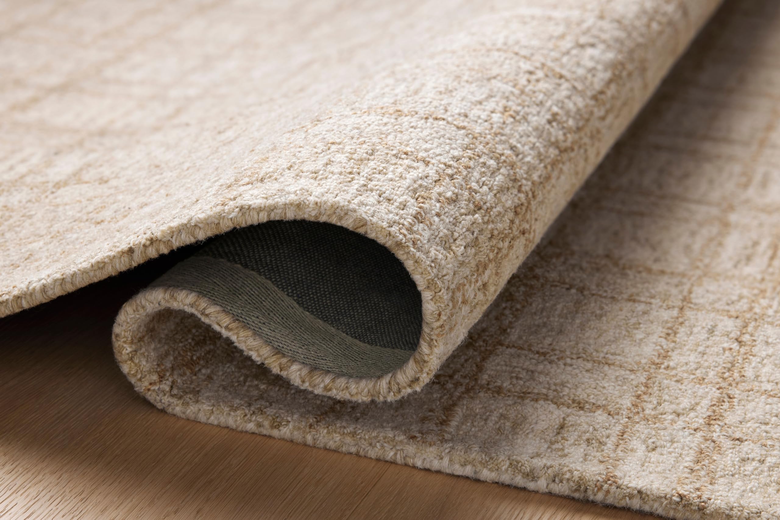 Loloi Chris Loves Julia x Polly Khaki/Sand 7'-9" x 9'-9" Area Rug