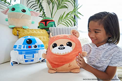 Star Wars Cuutopia 10-inch Ewok Plush, Soft Rounded Pillow Doll, Collectible Gift for Kids & Fans Ages 3 Years Old & Up