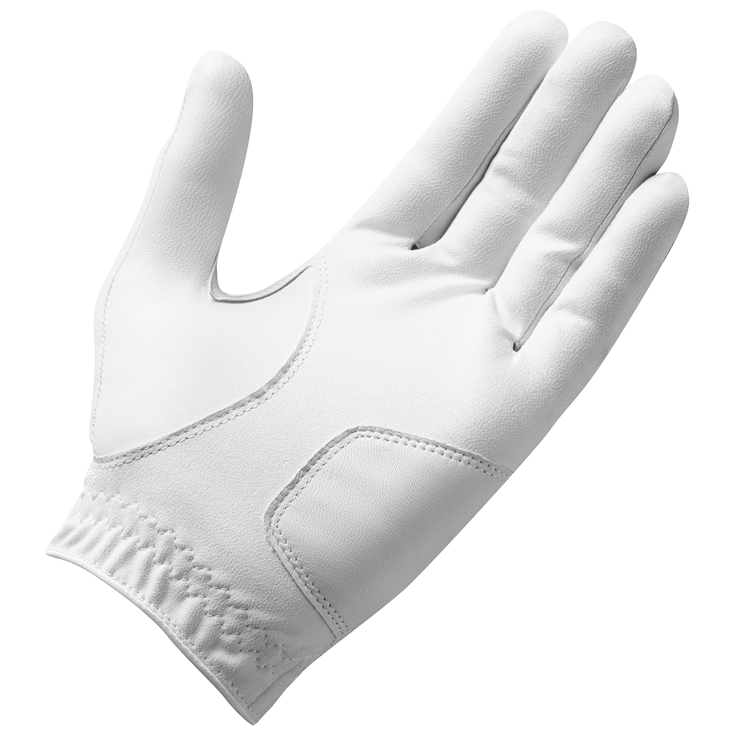 TaylorMade Golf STRATUS TECH WOMEN'S GLOVE (WHITE, LEFT HAND, MEDIUM), WHITE(MEDIUM, WORN ON LEFT HAND)