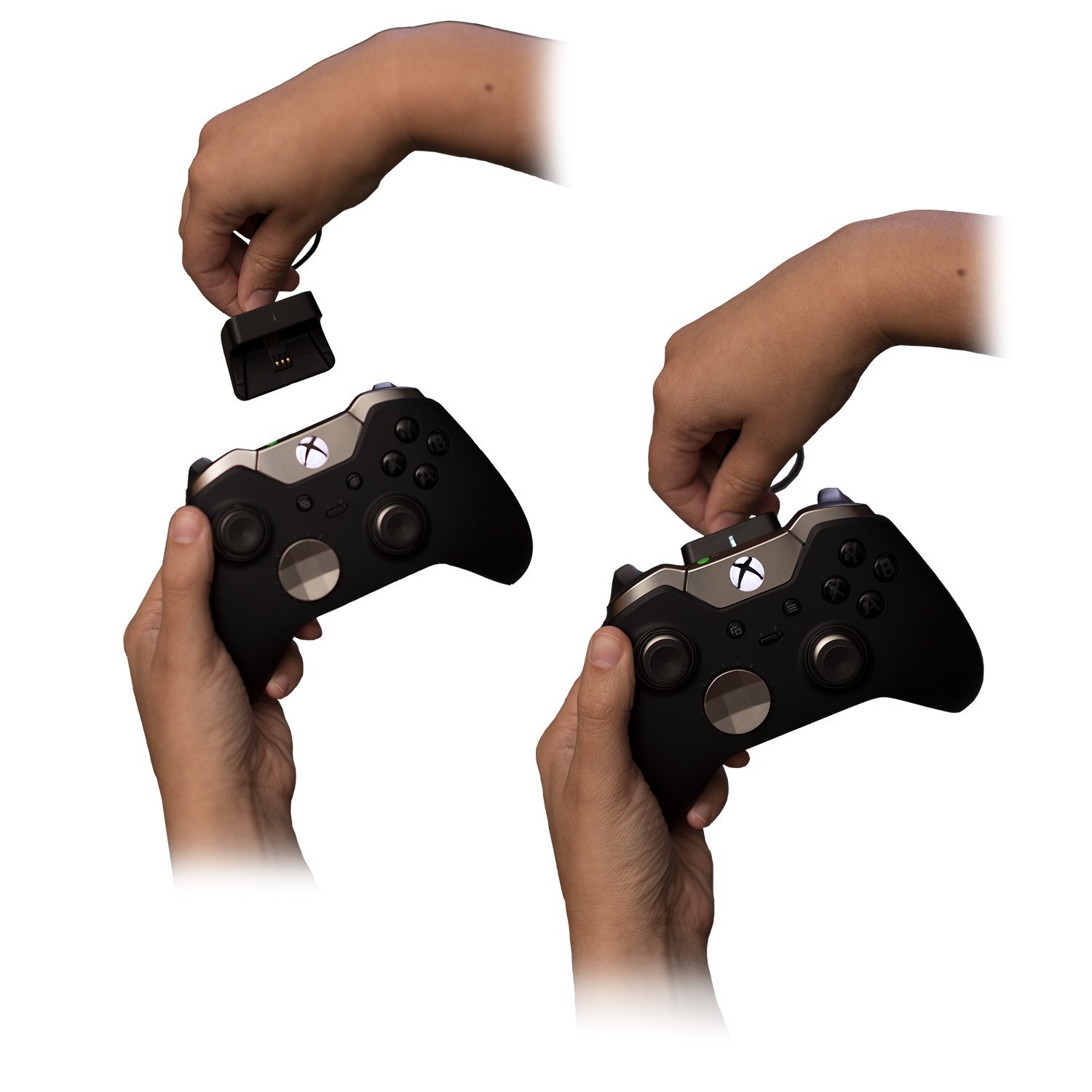 PDP Energizer Xbox One Magnetic Play and Charge Charger with Rechargeable Battery Pack for One Wireless Controller Charging Kit, 048-030-NA