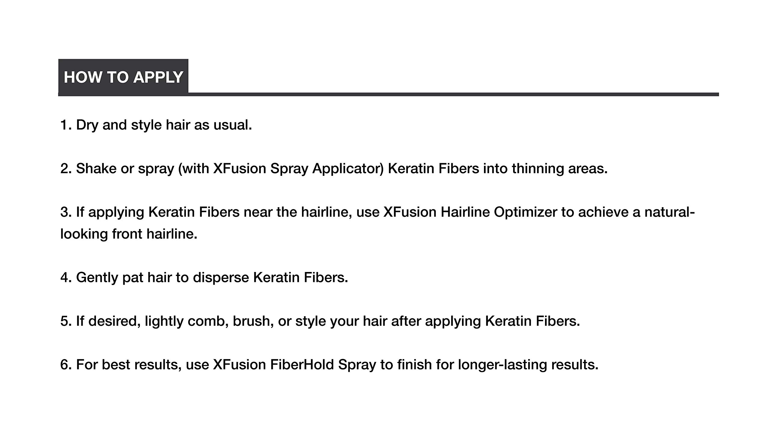 XFusion Keratin Hair Fibers - Medium Brown (3g Travel Size)