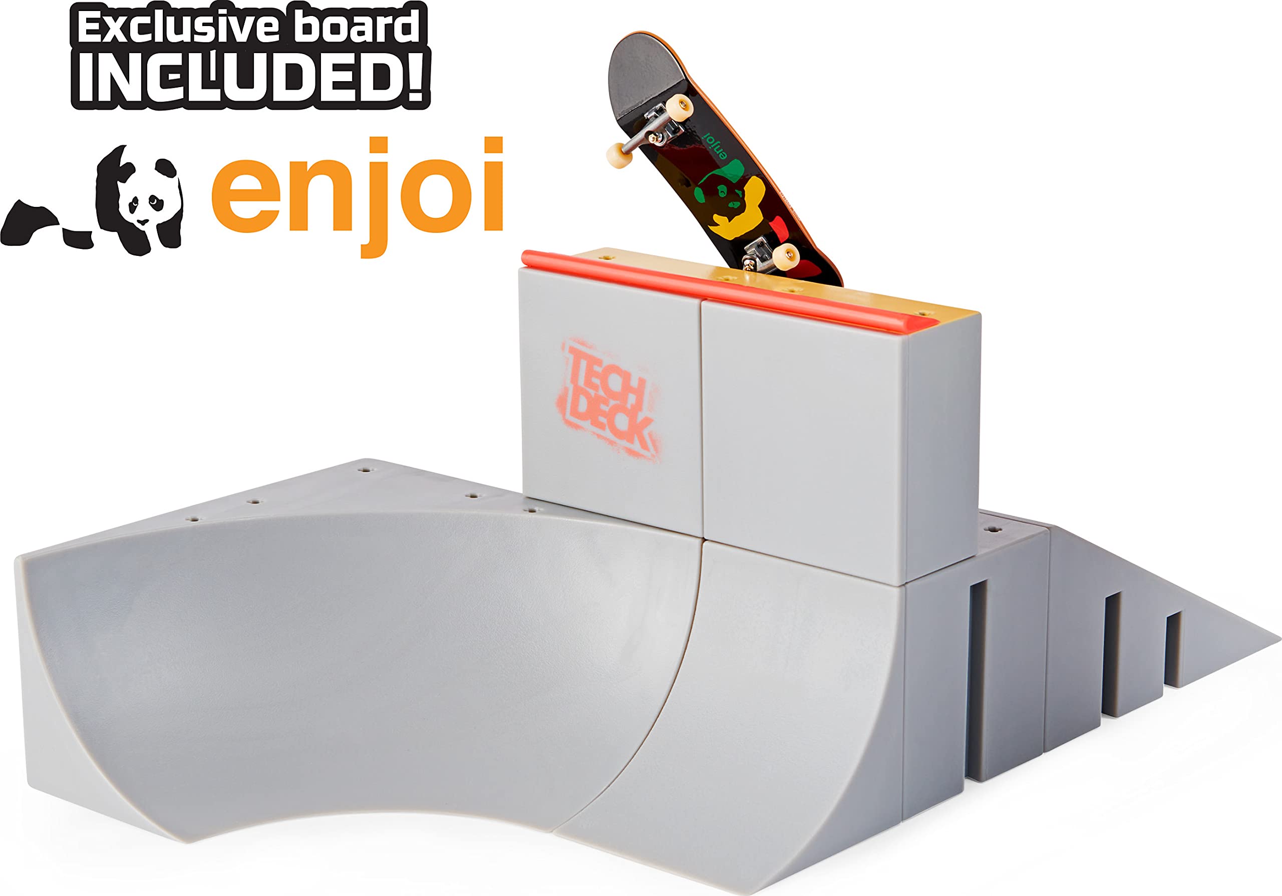 Tech Deck, Bowl Builder X-Connect Park Creator, Customizable and Buildable Ramp Set with Exclusive Fingerboard, Kids Toy for Ages 6 and up