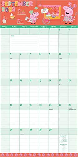 Peppa Pig 17-Month 2022-2023 Family Wall Calendar