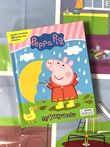 Peppa Pig My Busy Books - Storybook, 10 figurines, playmat
