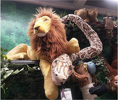 XICHEN DJUNGELSKOG 170 cm Large Plush Toy Cushion boa Constrictor, Glove Doll Snake-Shaped, high-Simulation Burmese Python Cushion
