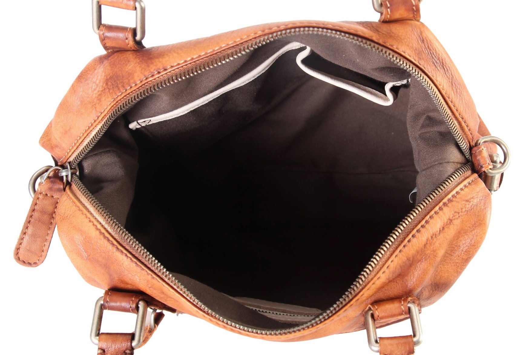 Diophy Genuine Leather Meduim Tote Accented with Studded & Buckle Décor with Removable Strap 150335