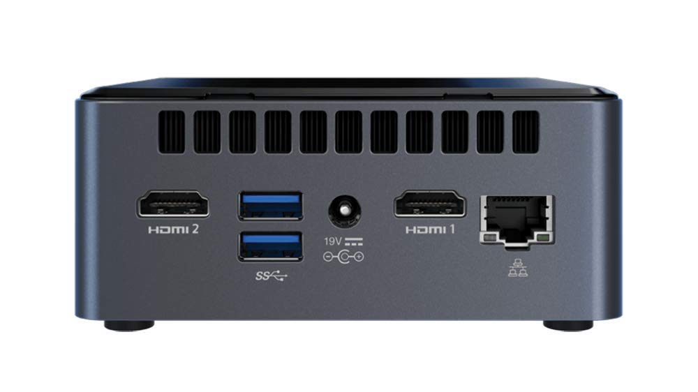 NUC BOX8I3CYSN2 Home & Business Mini Desktop Black (Intel i3-8121U 2-Core, 4GB RAM, 1TB SATA SSD, AMD Radeon 540, WiFi, Bluetooth, 4xUSB 3.1, 2xHDMI, SD Card, Win 10 Pro) with Hub