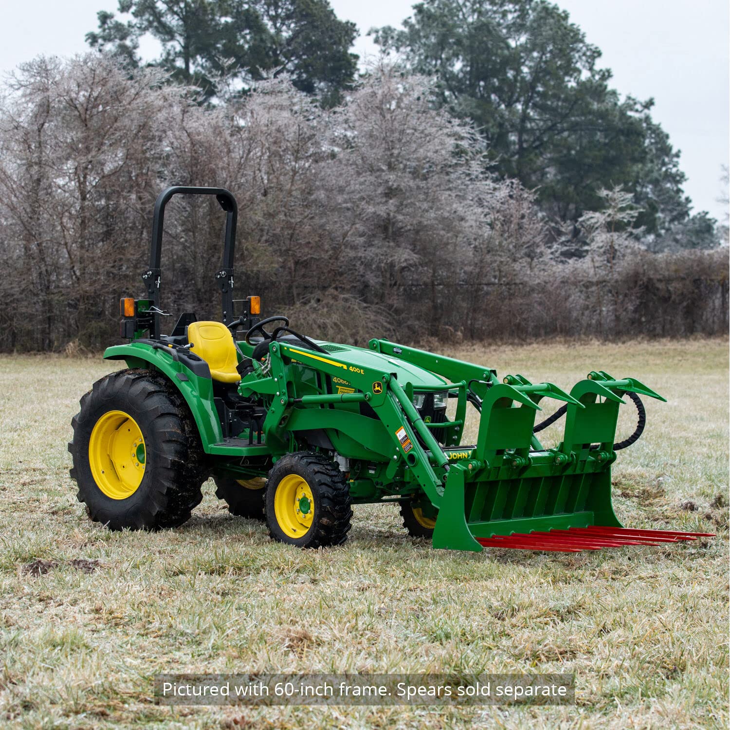 Titan Attachments 72-in Tine Bucket Attachment Fits John Deere Loaders