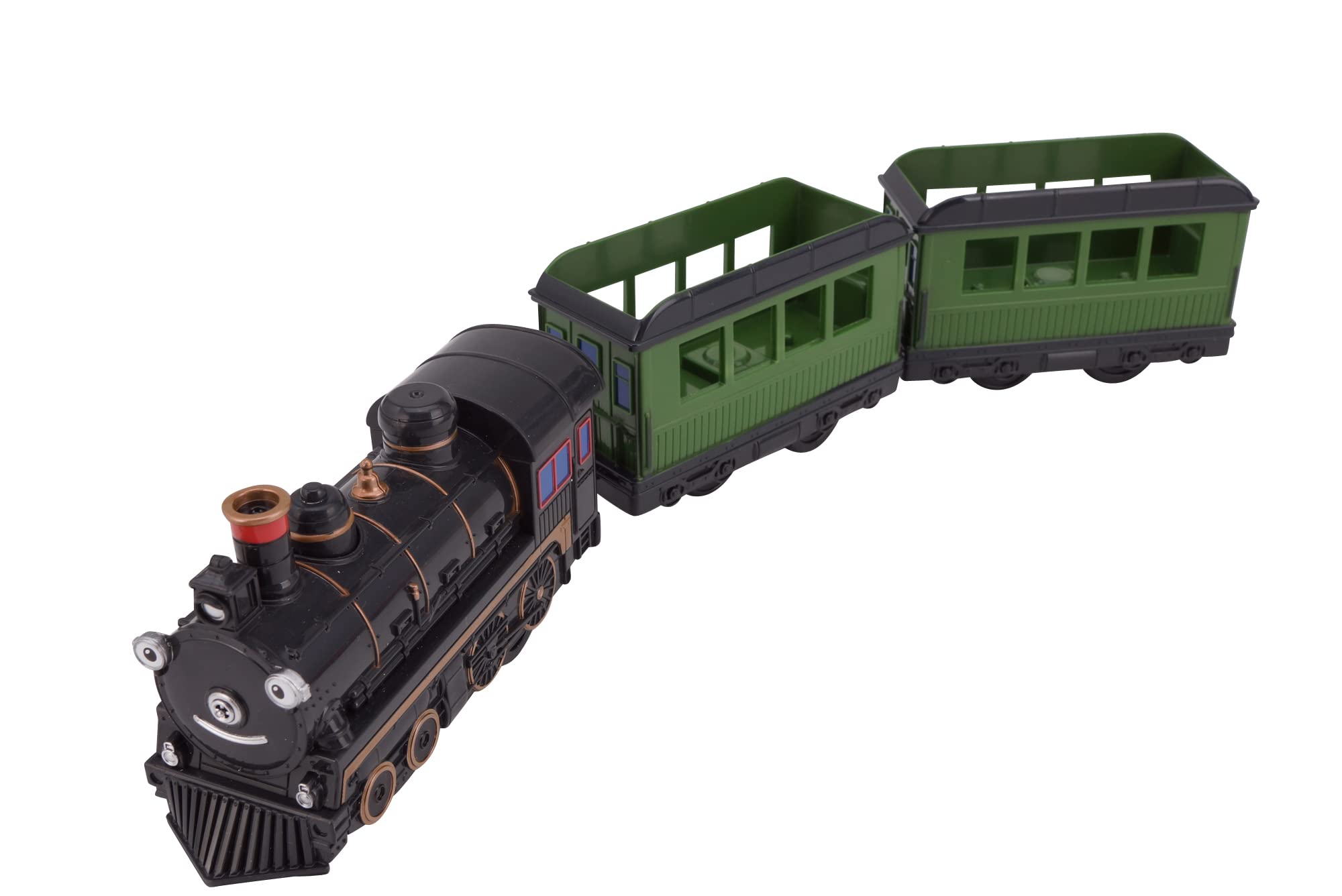 Titipo Electric Train Toy Steam - TiTipo The Little Train Animation Character Steam, with 2 Passenger Cars Included