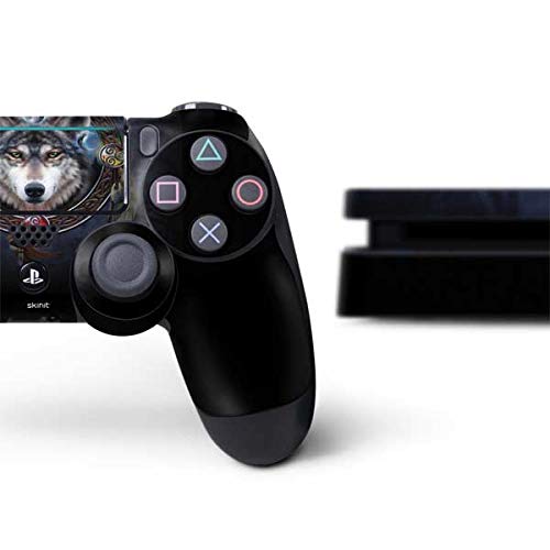 Skinit Decal Gaming Skin Compatible with PS4 Slim Bundle - Officially Licensed Tate and Co. Wolf Symbols Design