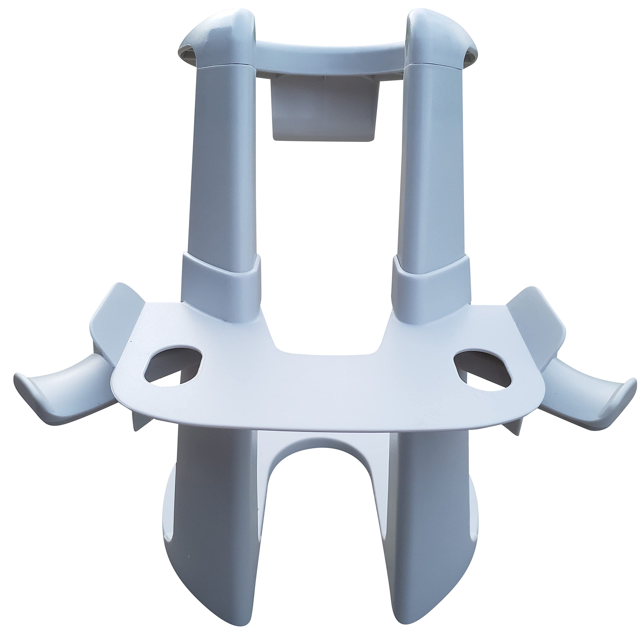 TNE VR Stand Headset and Controller Display Holder Mount Station for Quest 2/Quest and Rift S Virtual Reality Gaming System (White)