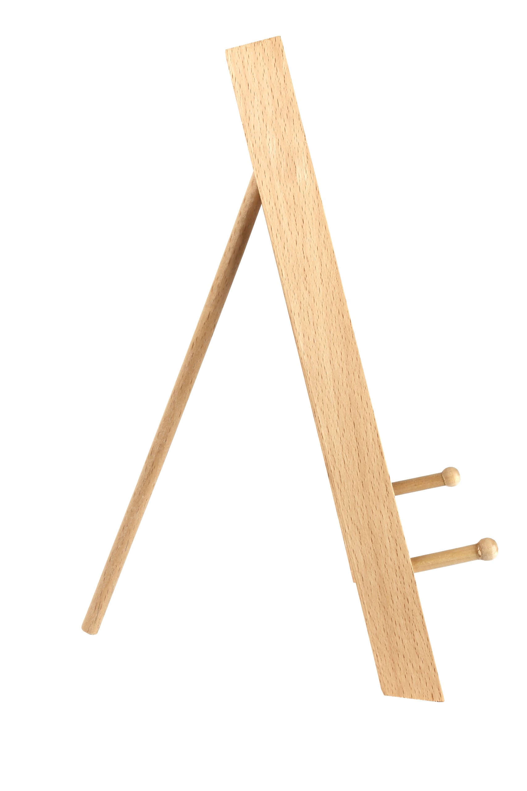 Displays2go Wooden Art Easel for Tabletop, 5 1/4-Inch, Set of 5