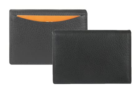 Texan Bull Credit Card Holder RFID Signal Blocking Unisex Slim Bifold Business Card Organizer Wallet (Black)