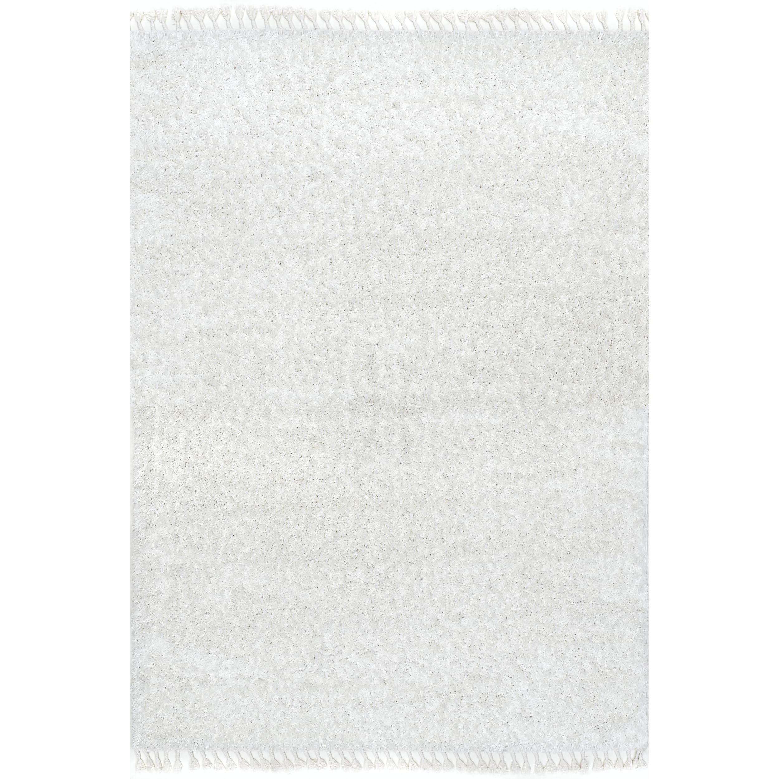nuLOOM Neva Modern Tasseled Shag Area Rug, 3x5, Ivory