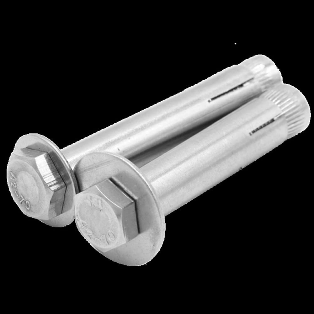 Expansion Bolts,Stainless Steel Expansion Screw Shield Anchor with Hex Bolt for Bracket Connecting Fastener Air Conditioning Wall Fixing Screw Anchor Bolts (Size : M12X80 1pcs)