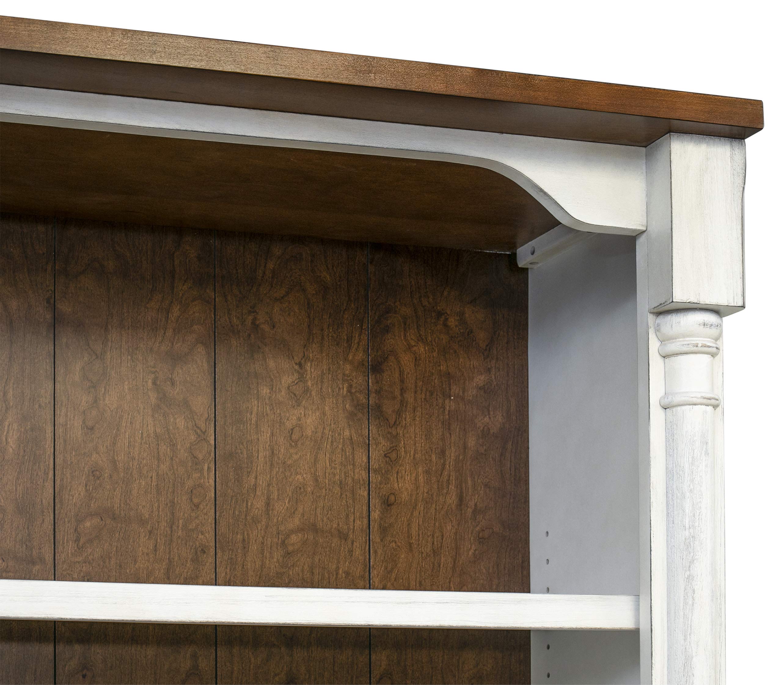 Martin Furniture 3 Open bookcase, White