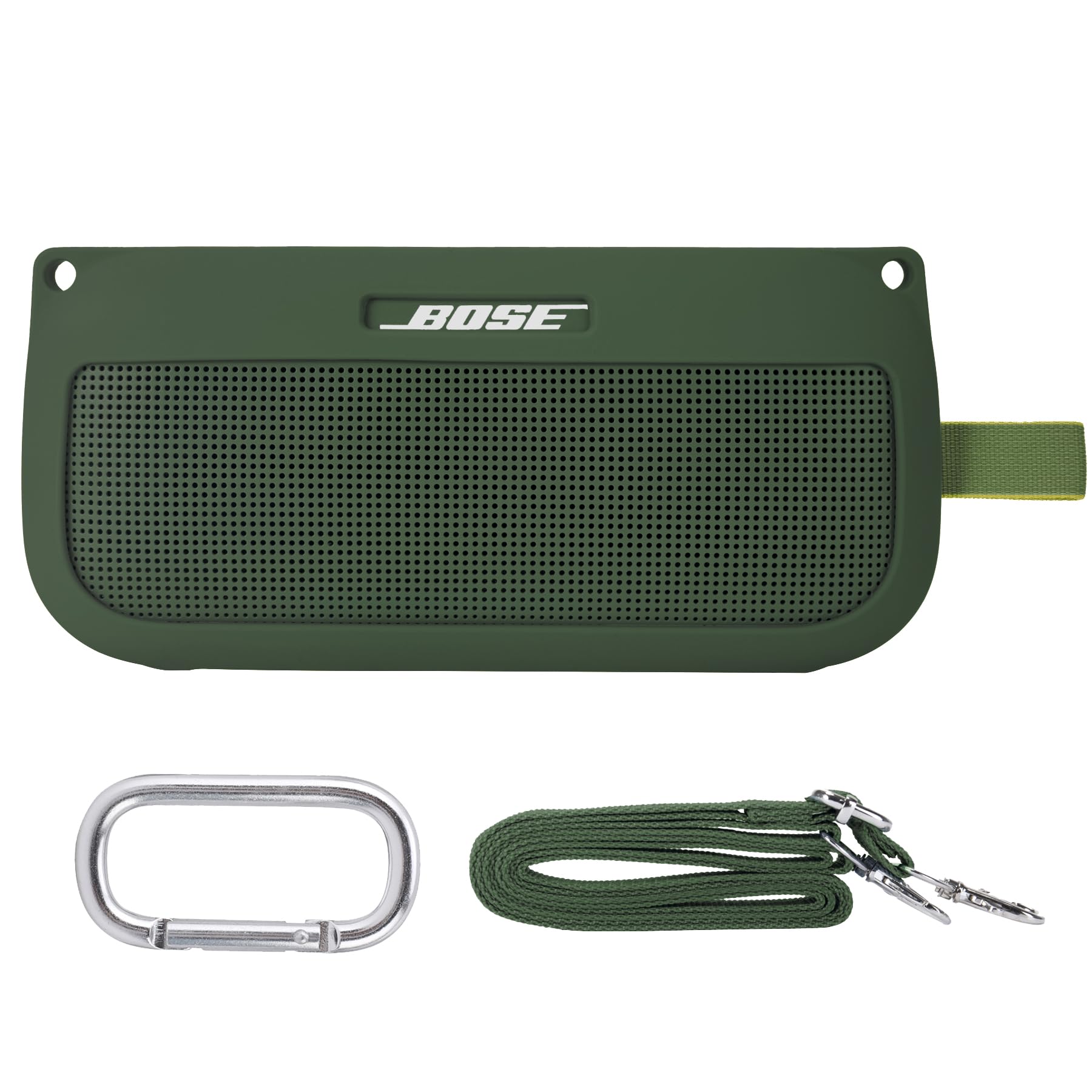 co2CREA Soft Silicone Case Replacement for Bose SoundLink Flex Bluetooth Portable Speaker (Silicone Case, Cypress Green Case)
