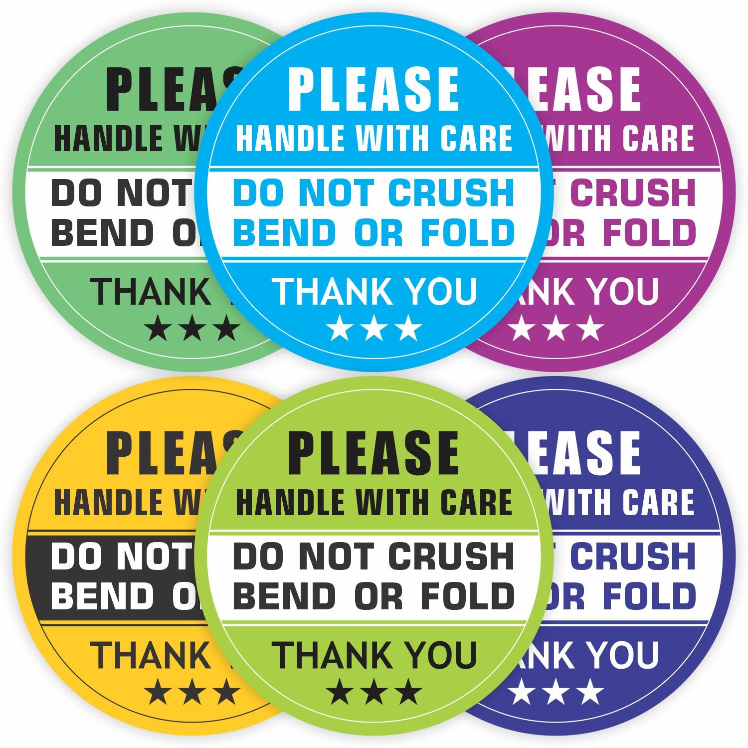 Handmade with Love Stickers - (Pack of 300) 2" Large in Sheets Essential Small Business Labels for Packaging Gift Envelopes Seals Boxes - Multi Color