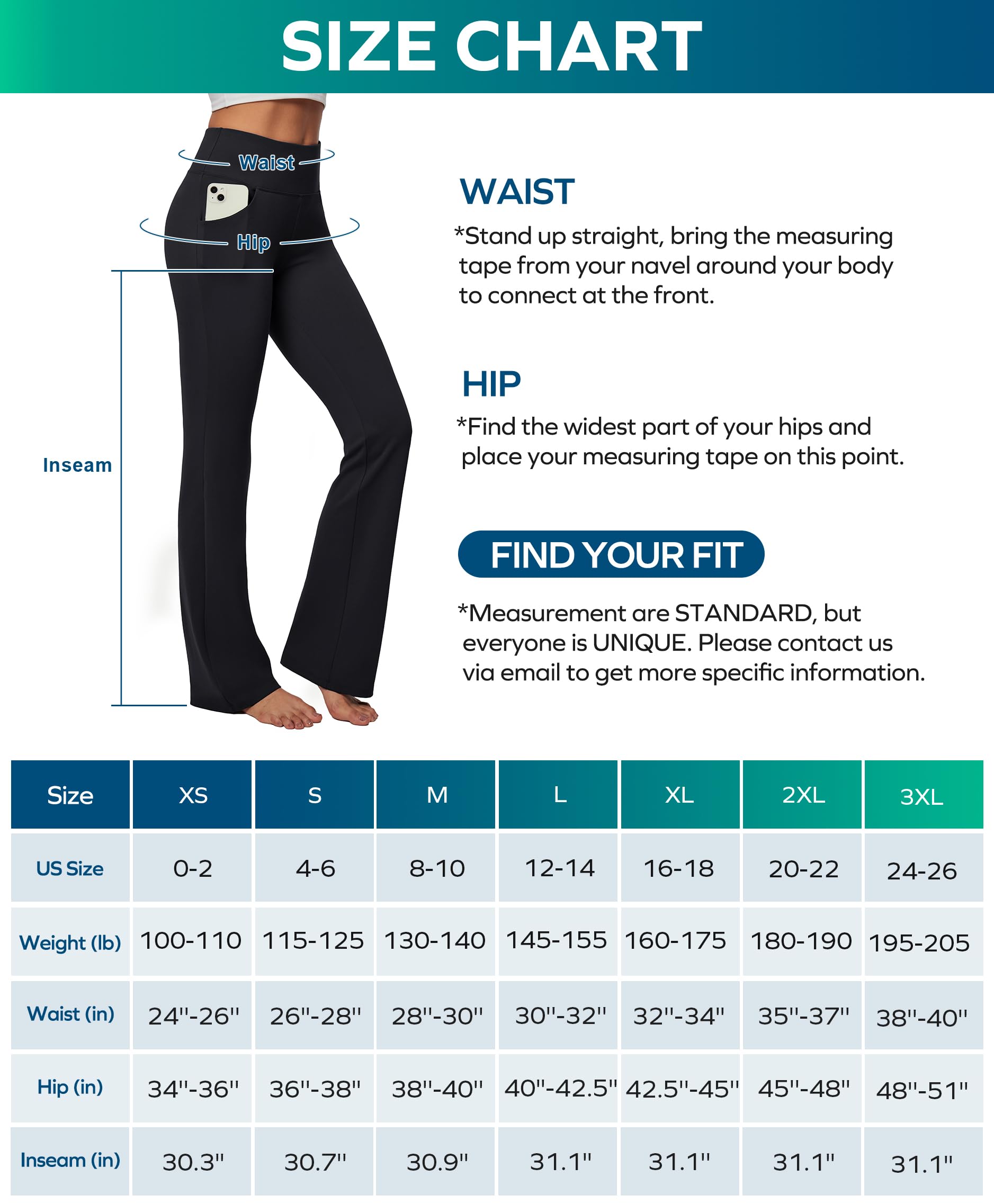 Ewedoos Yoga Pants Women High Waisted Pants with 3 Pockets Bootcut Yoga Trouser Style Yoga Pants Stretchy Work Pants Gray