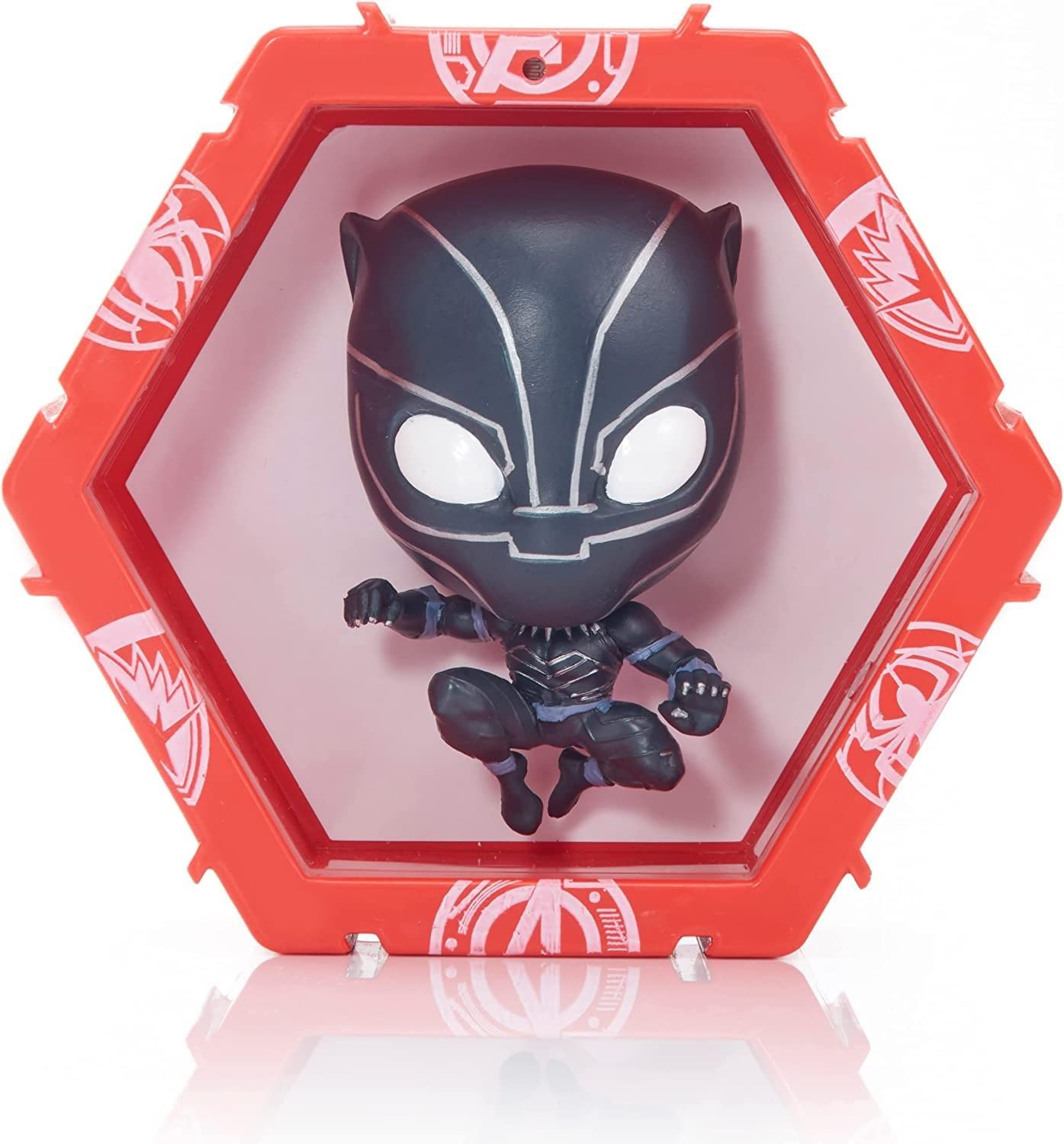 WOW! PODS Avengers Collection - Wakanda Forever Black Panther | Superhero Light-Up Bobble-Head Figure | Official Marvel Collectable Toys & Gifts,4 inches