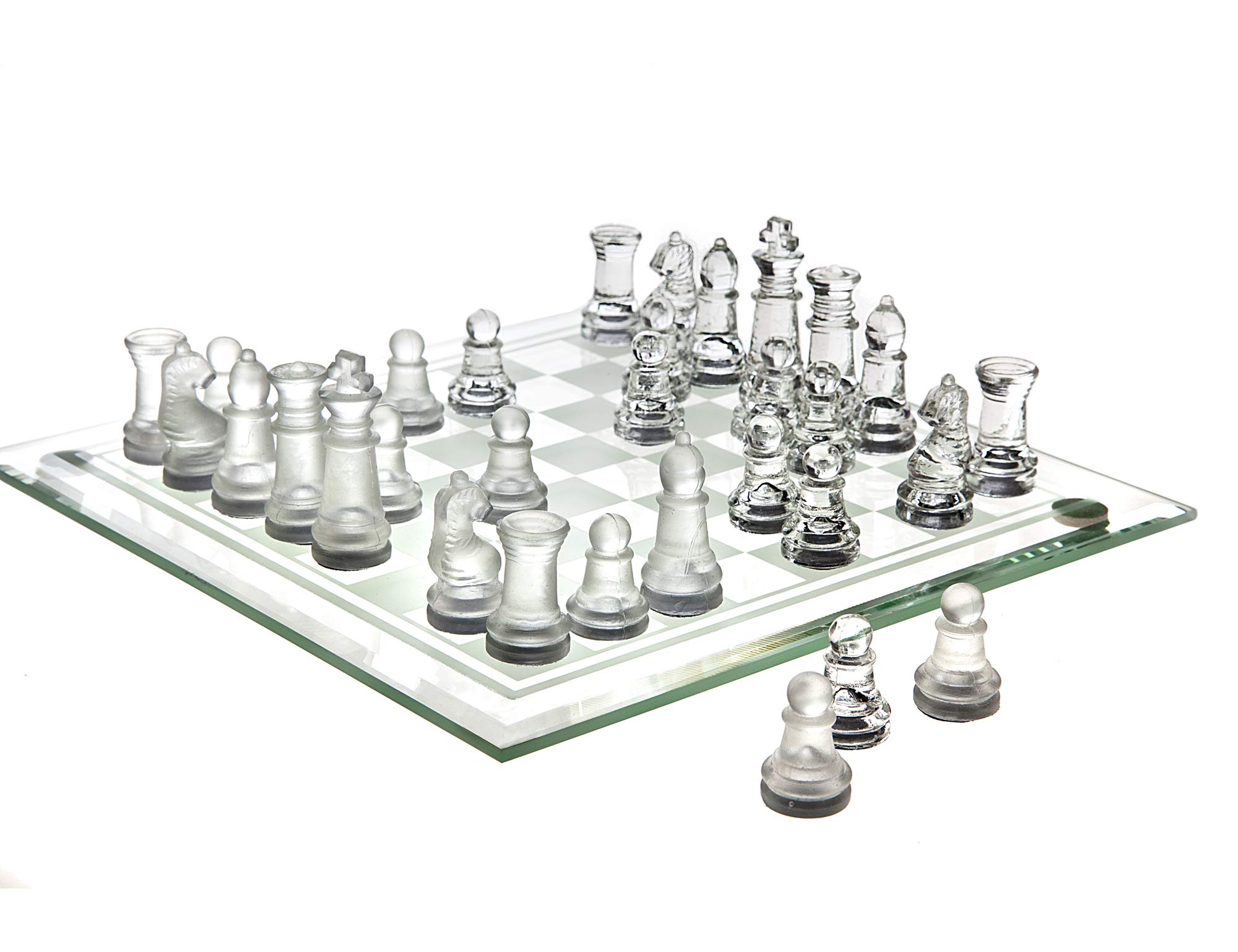 Studio SILVERSMITHS Chess Game Set Fine Glass(8 x 8)