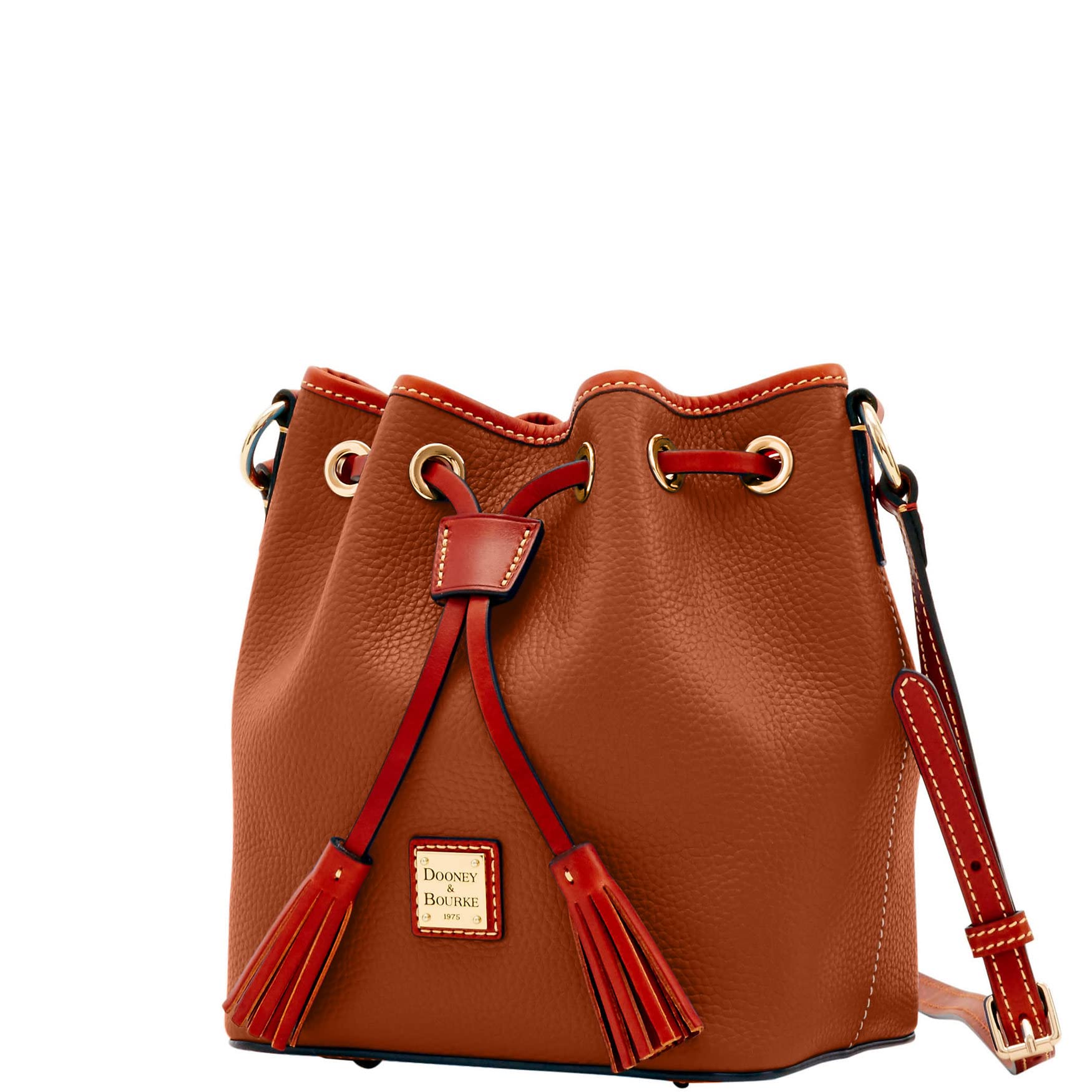 Dooney & Bourke Handbag, Pebble Grain Kendall Crossbody - Caramel
