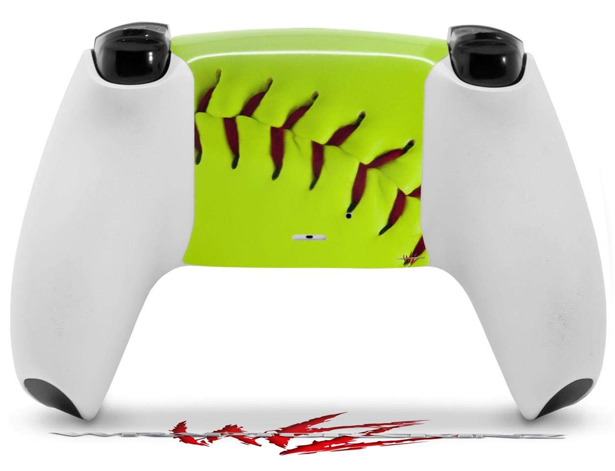 WraptorSkinz Skin Wrap compatible with Sony PS5 DualSense Controller Softball (CONTROLLER NOT INCLUDED)